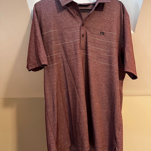 Travis Mathew | Shirts | Travis Mathew Red Polo Shirt Classic Knit ...
